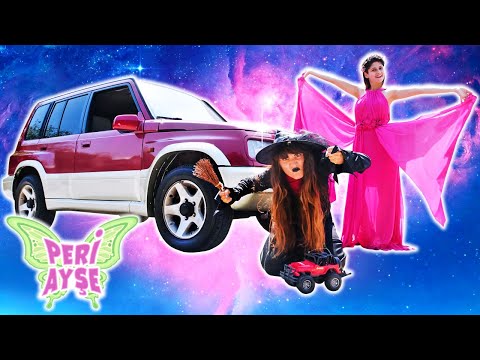 Peri Ayşe. Cadı Ümit dünyayı yok etmek istiyor ve arabayla başka galaksiye gidiyor!