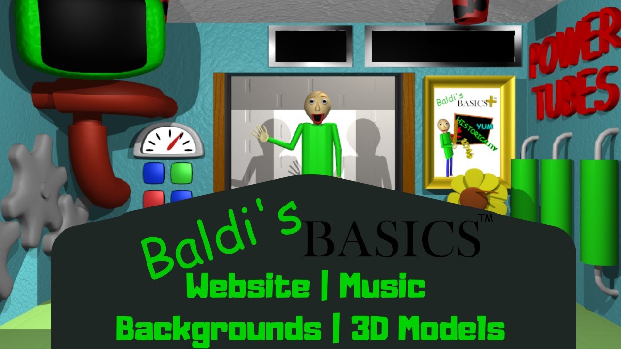 New Baldi Goodies!!! Wallpapers, Music, 3D Models, Secret Website - YouTube