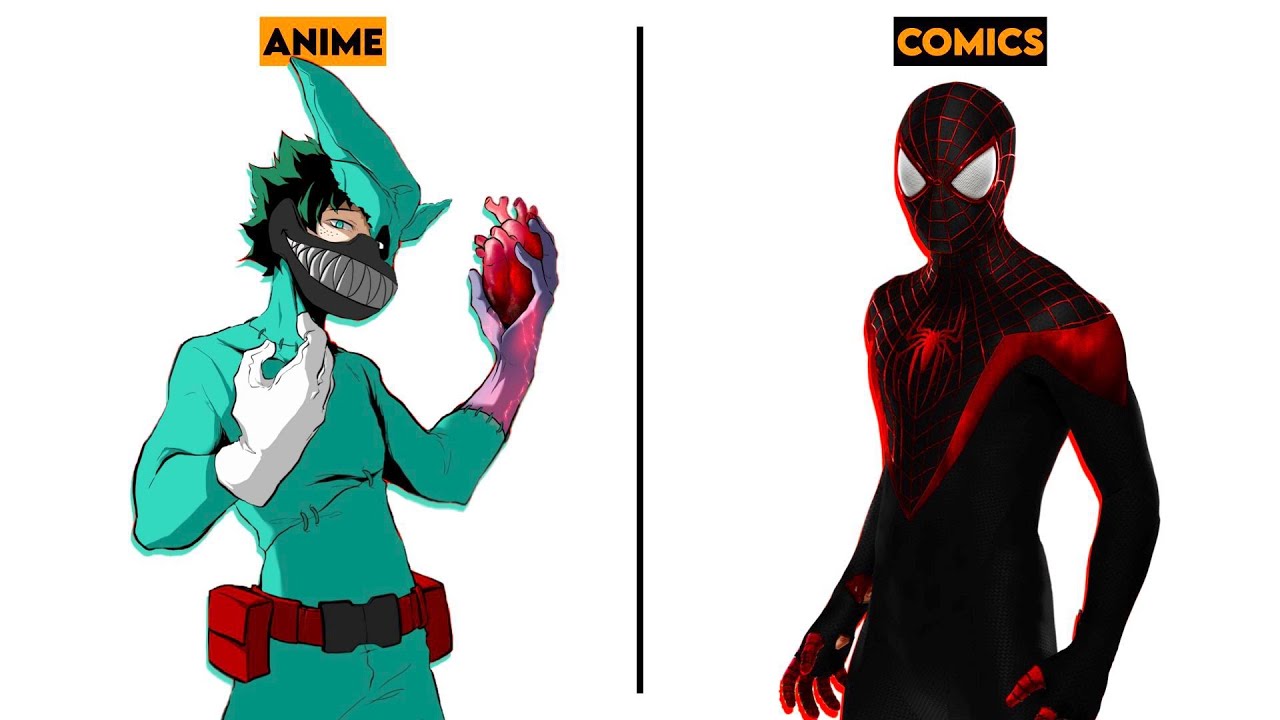 Anime vs. Comics Character Counterparts - YouTube