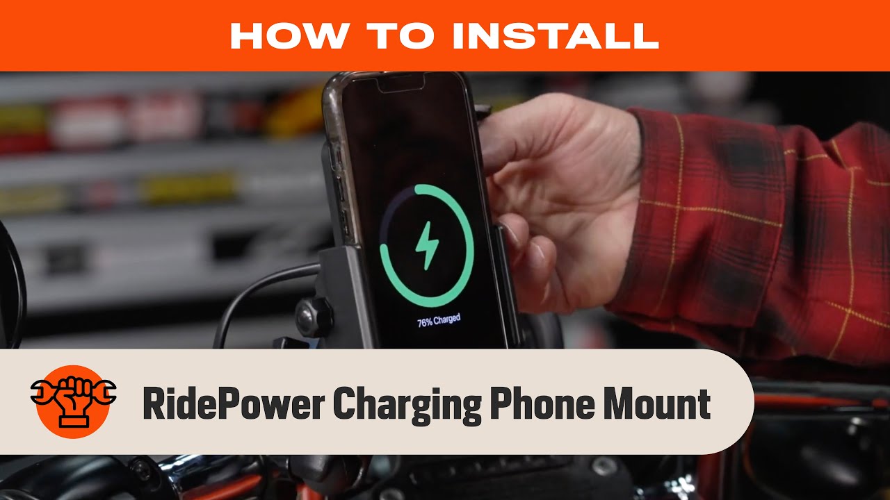 How to Install RidePower Inductive Charging Phone Mount - YouTube