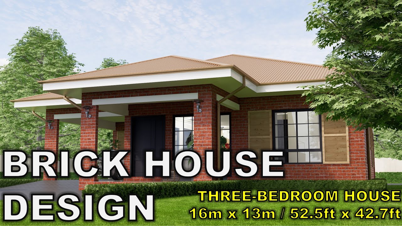 3 Bedroom Brick House Designs 3 Bedroom House Plan Muthurwa.com
