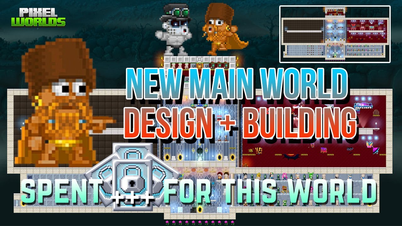 Building Pro Main World | Pixel Worlds Game - YouTube