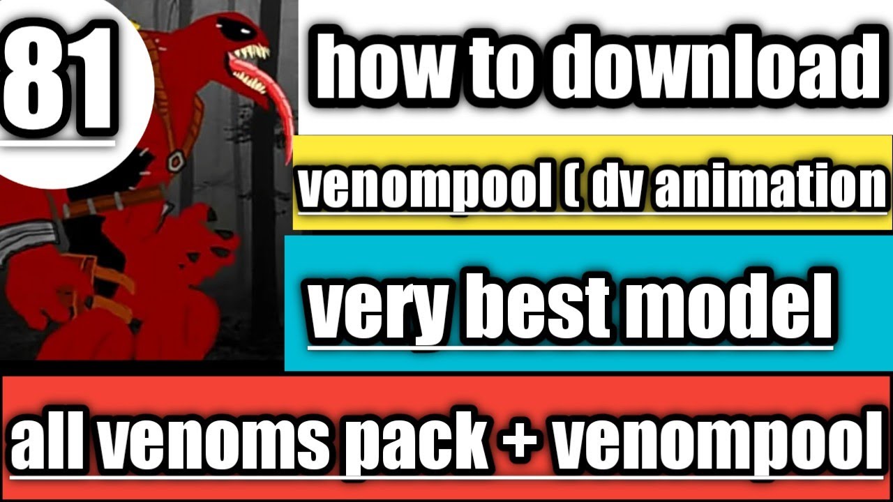 How to download ALL VENOMS pack | dv animation's venompool draw cartoon ...