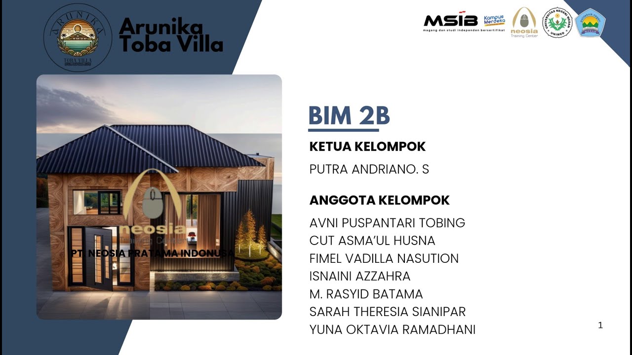 [MSIB7 Project BIM 2B] Arunika Toba : Villa Bernuansa Adat Batak Toba di Kawasan Danau Toba ...