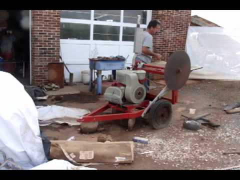 Wood Saw Running - YouTube