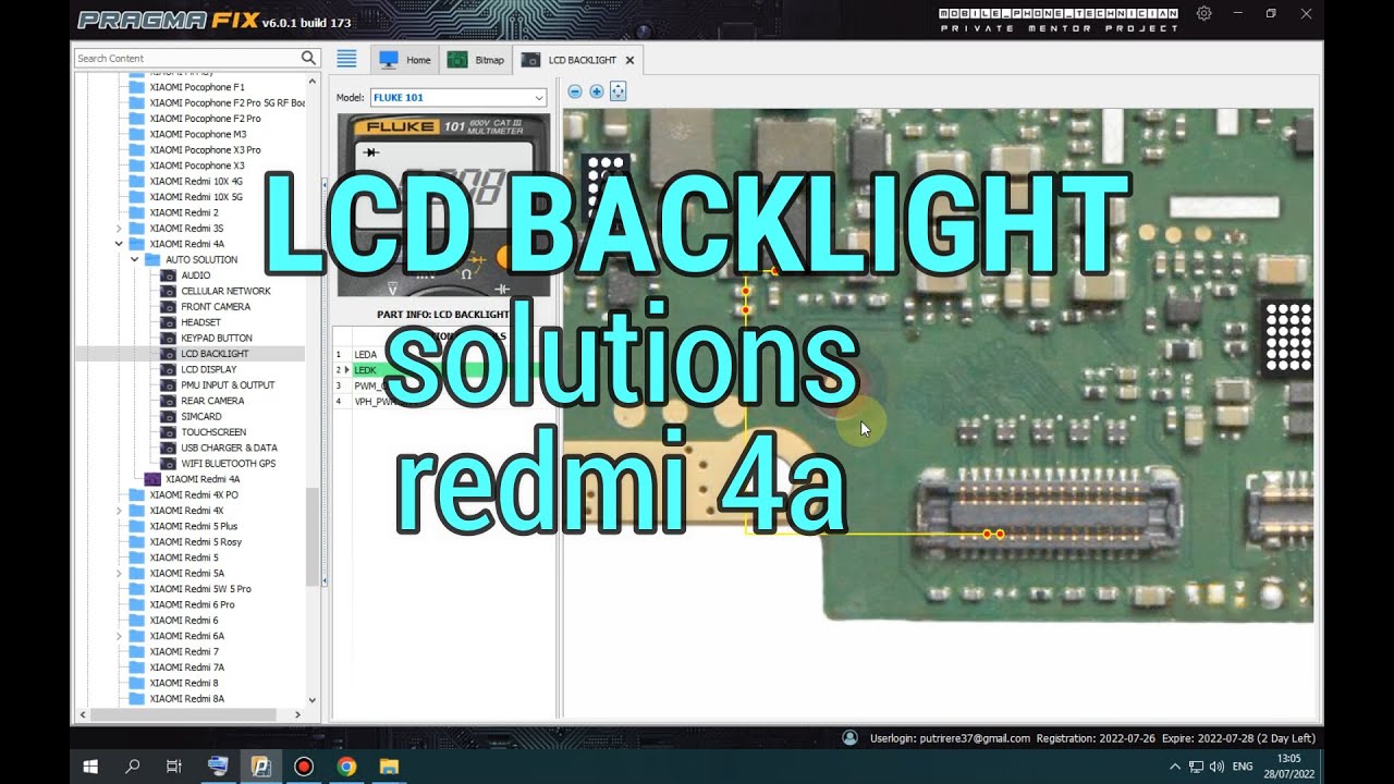 JALUR LAMPU LCD REDMI 4A SCHEMATIK HARDWARE AND SOLUTIONS - YouTube