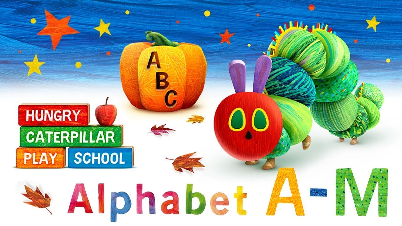 Hungry Caterpillar ABC Alphabet #1 - Learn to Read and Write A-M ...