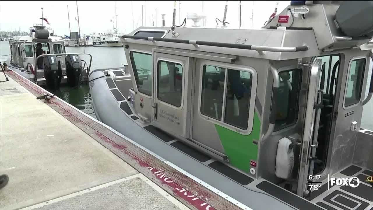 Customs and border patrol unveil two new boats - YouTube
