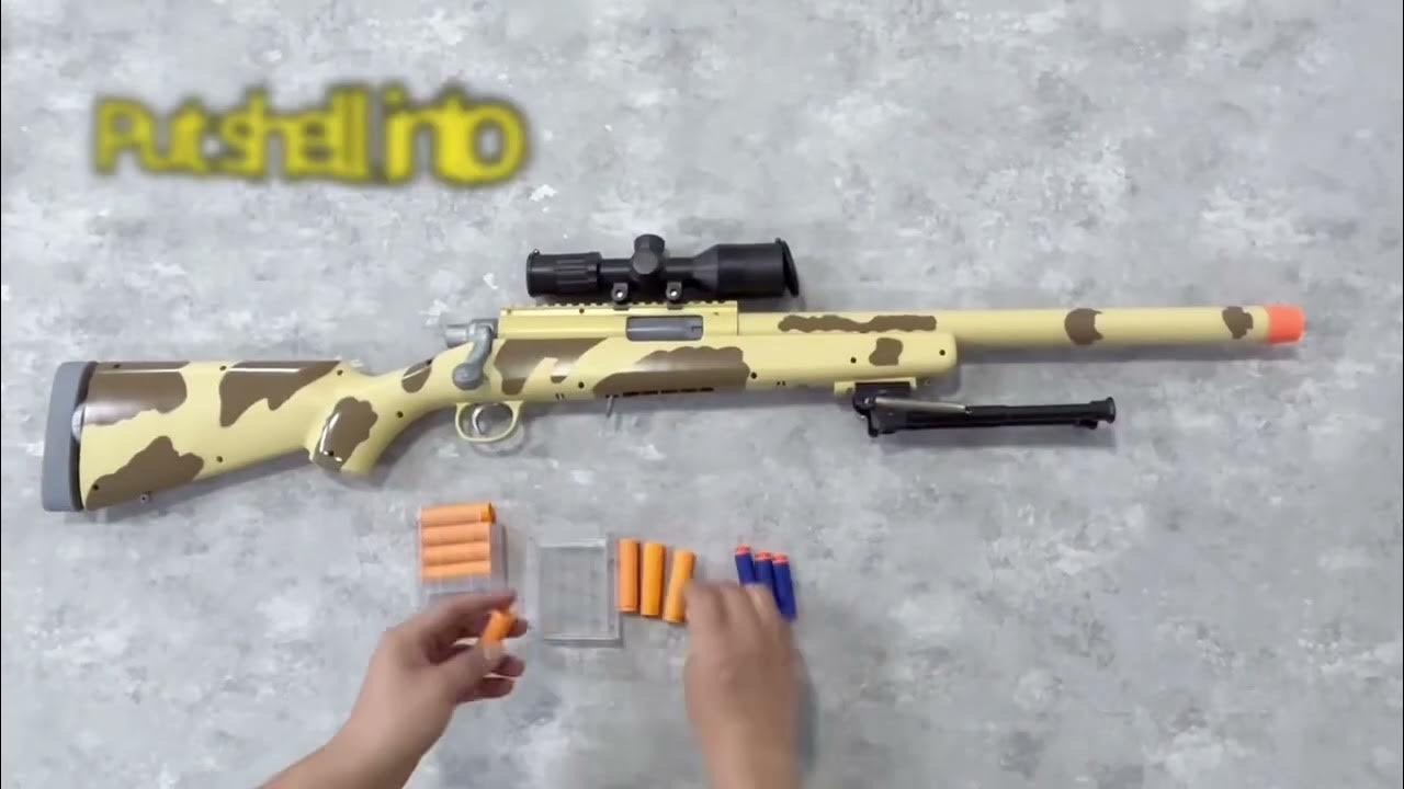 Amazon AGM MASTECH M24 Soft Bullet Blaster and Loader - YouTube