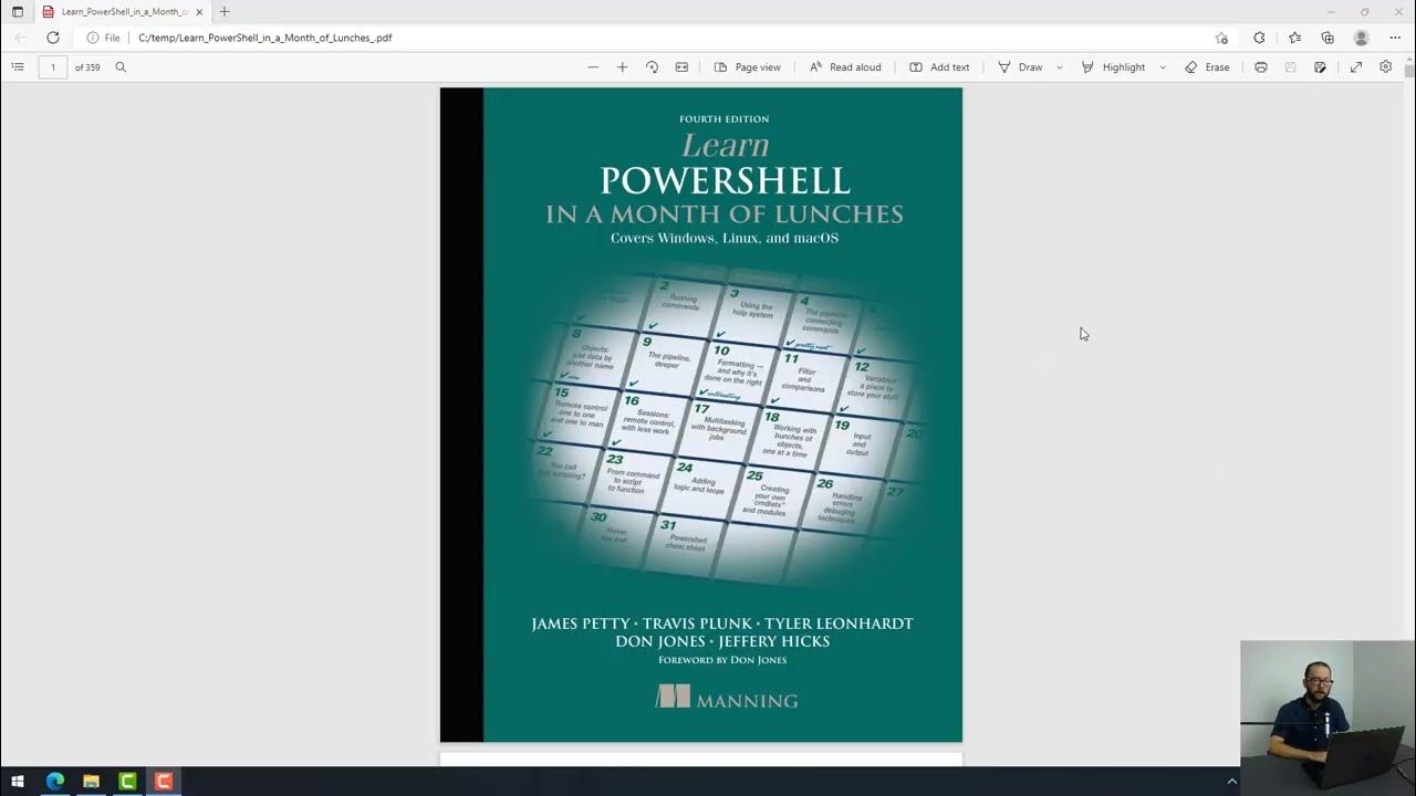 Chapter 1 Before You Begin Learn Powershell In A Month Of Lunches 4th Edition Youtube