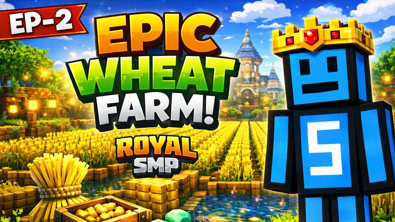 Minecraft Royal SMP Ep 2 – Building My First Wheat Farm ...