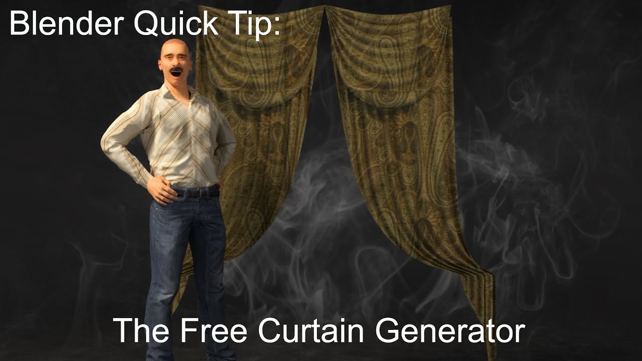 Blender Quick Tip: The Free Curtain Generator Addon - YouTube