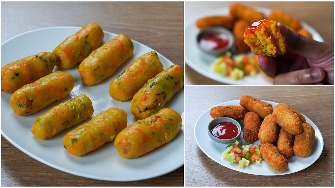 Vegetable Chop Recipe | Crispy Vegetable Cutlet Recipe | Evening Snacks ...