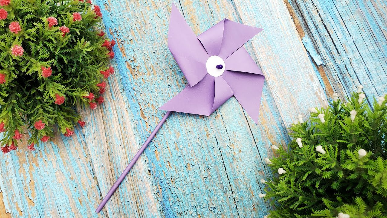 Easy Crafts With Paper | Handmade Paper Windmill | How To Make Easy ...