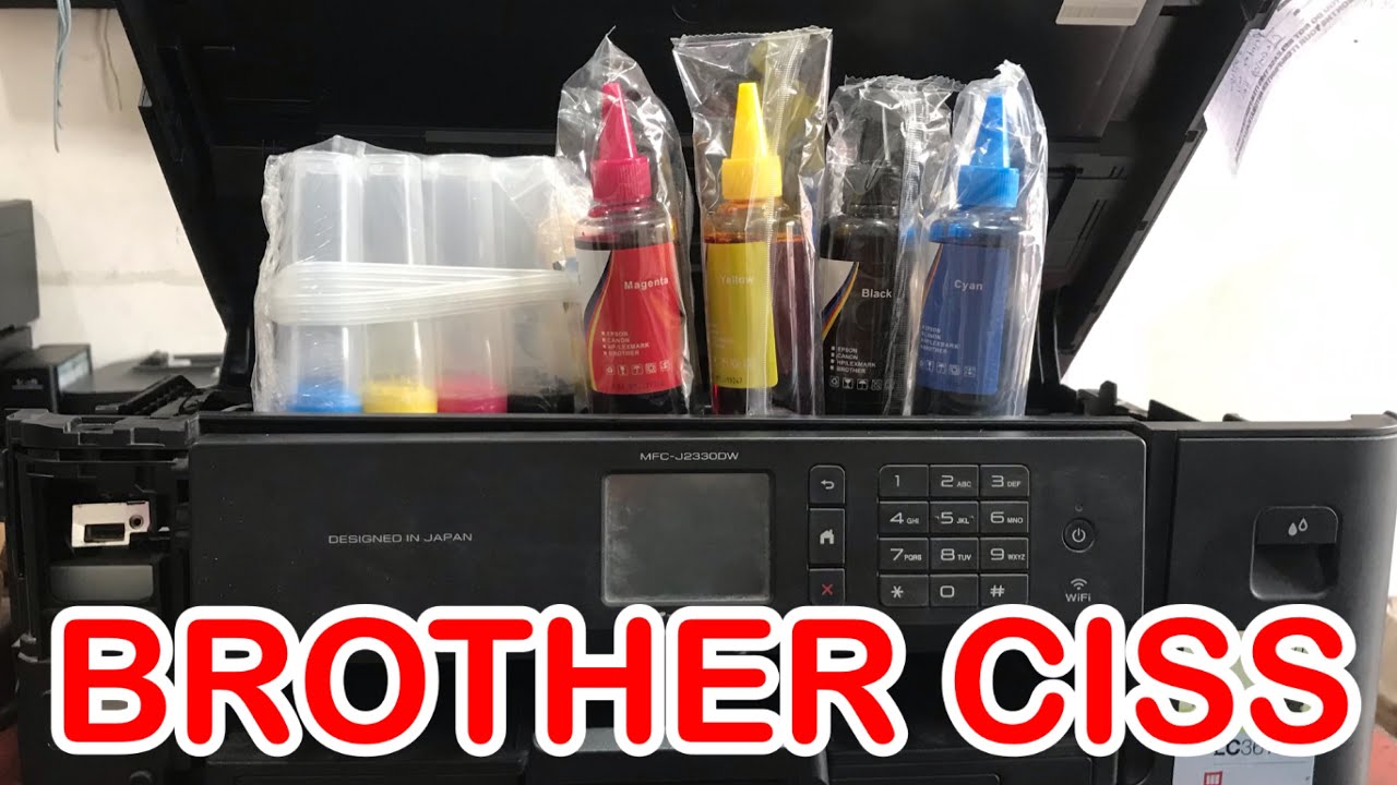 BROTHER MFC J2330DW CONVERT TO CISS | CONTINUOUS INK BROTHER PRINTER ...