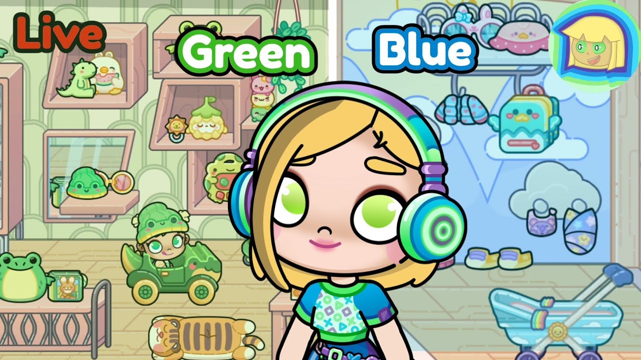 (LIVE) AVATAR WORLD Blue vs Green Nursery Ideas (gameplay with Everyone ...