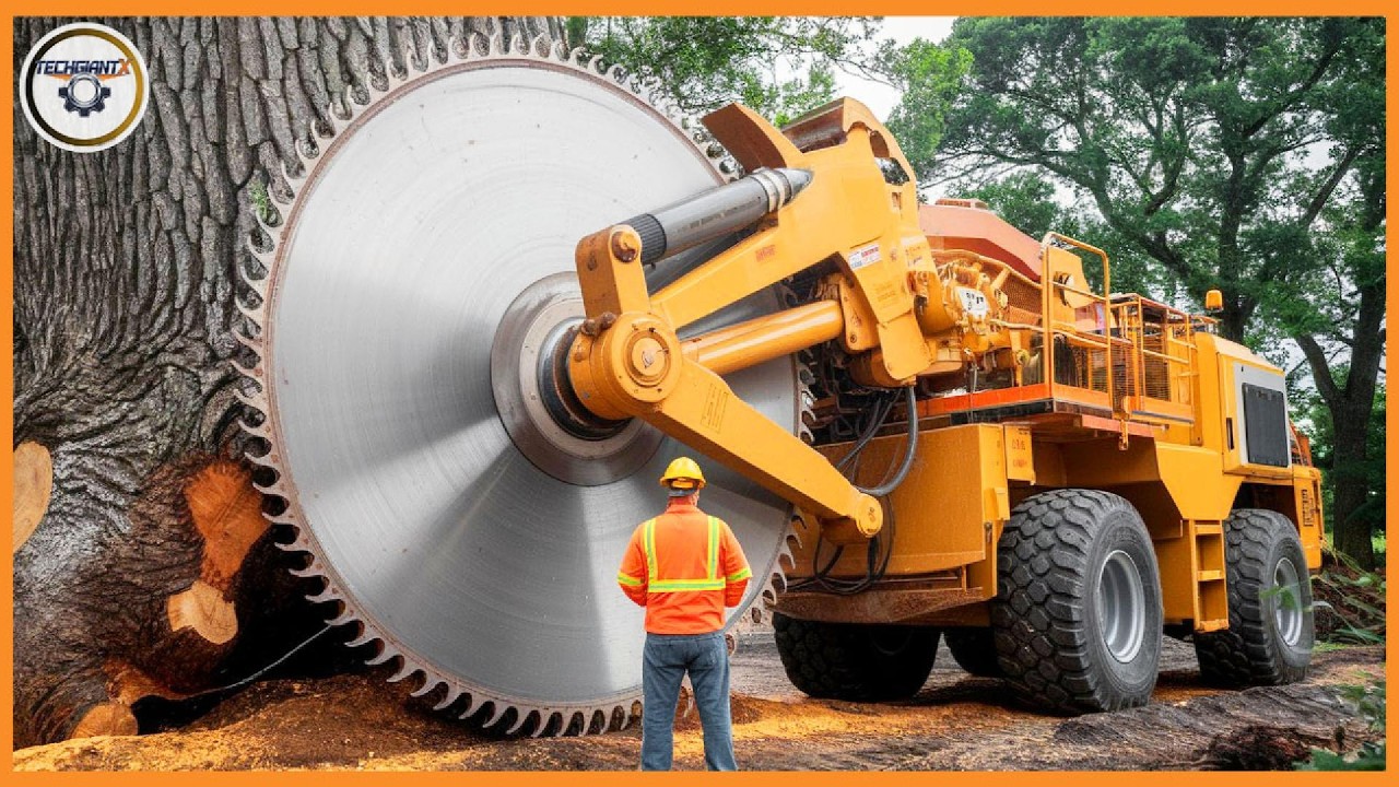 Extreme Dangerous Fastest Big Chainsaw Cutting Tree Machines | Monster ...