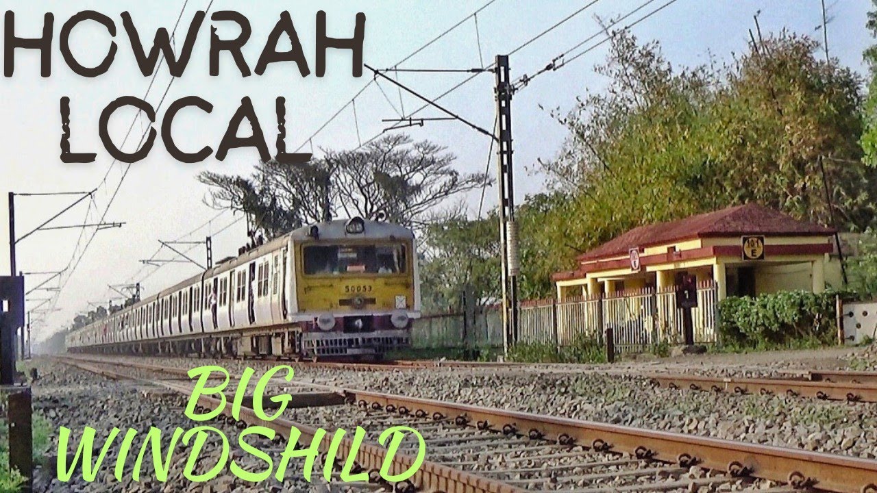 Beautiful EMU Train Running Scene || Indian Local Train Passing Video ...