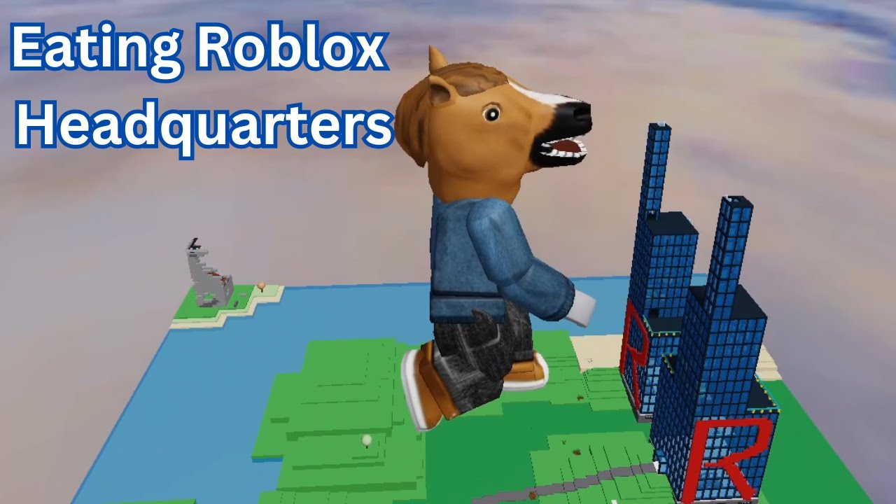I ate Roblox Headquarters in Eat the World - YouTube