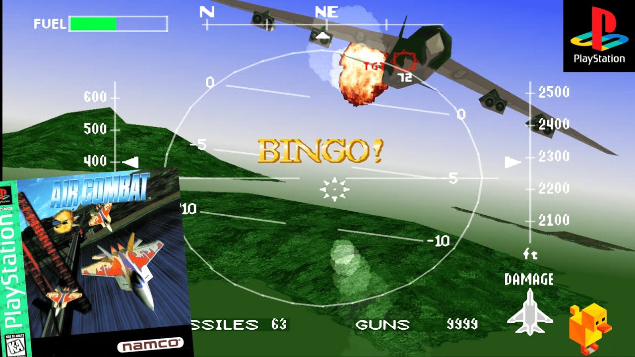 Air Combat (Greatest Hits) (1997) Sony PlayStation (PSX) Gameplay in HD ...