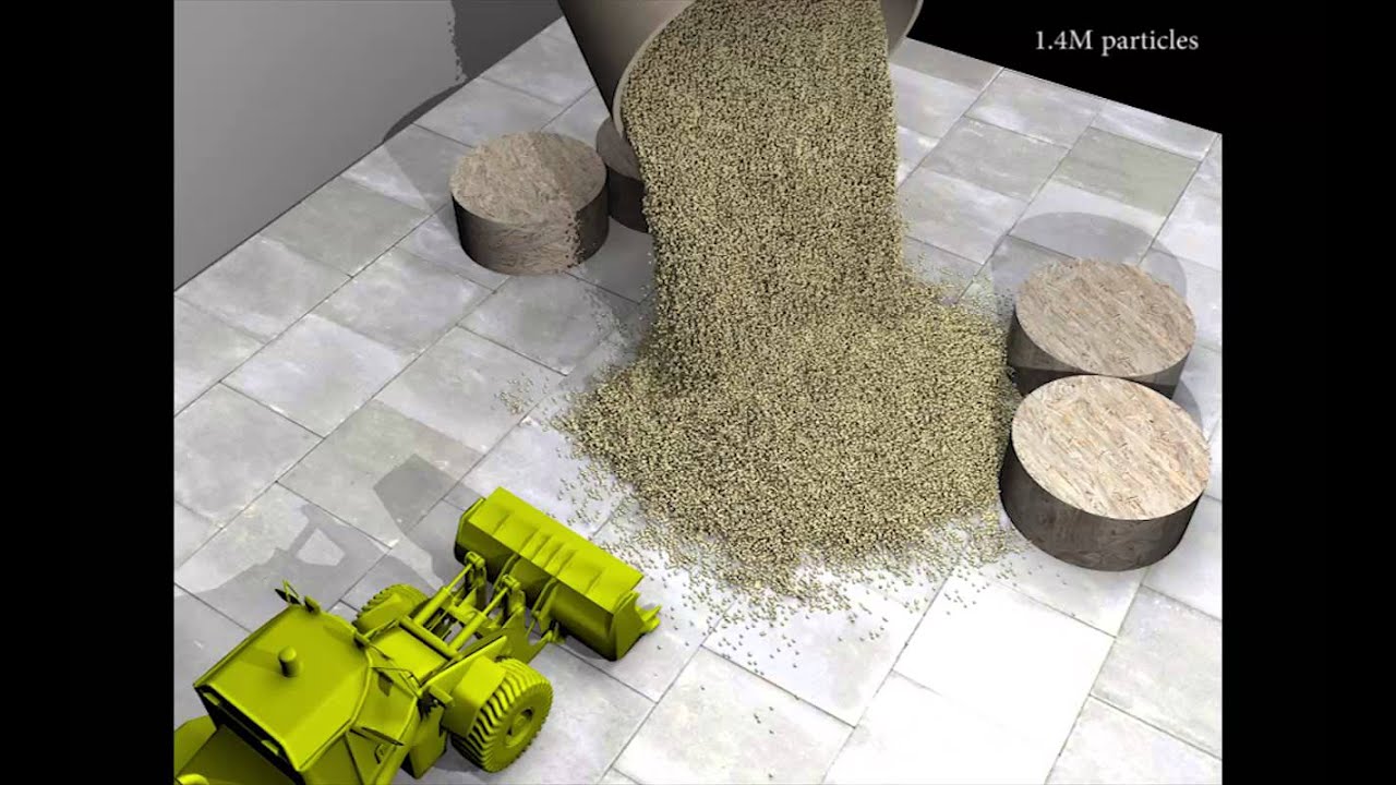 Bulldozer - Granular material simulation - YouTube