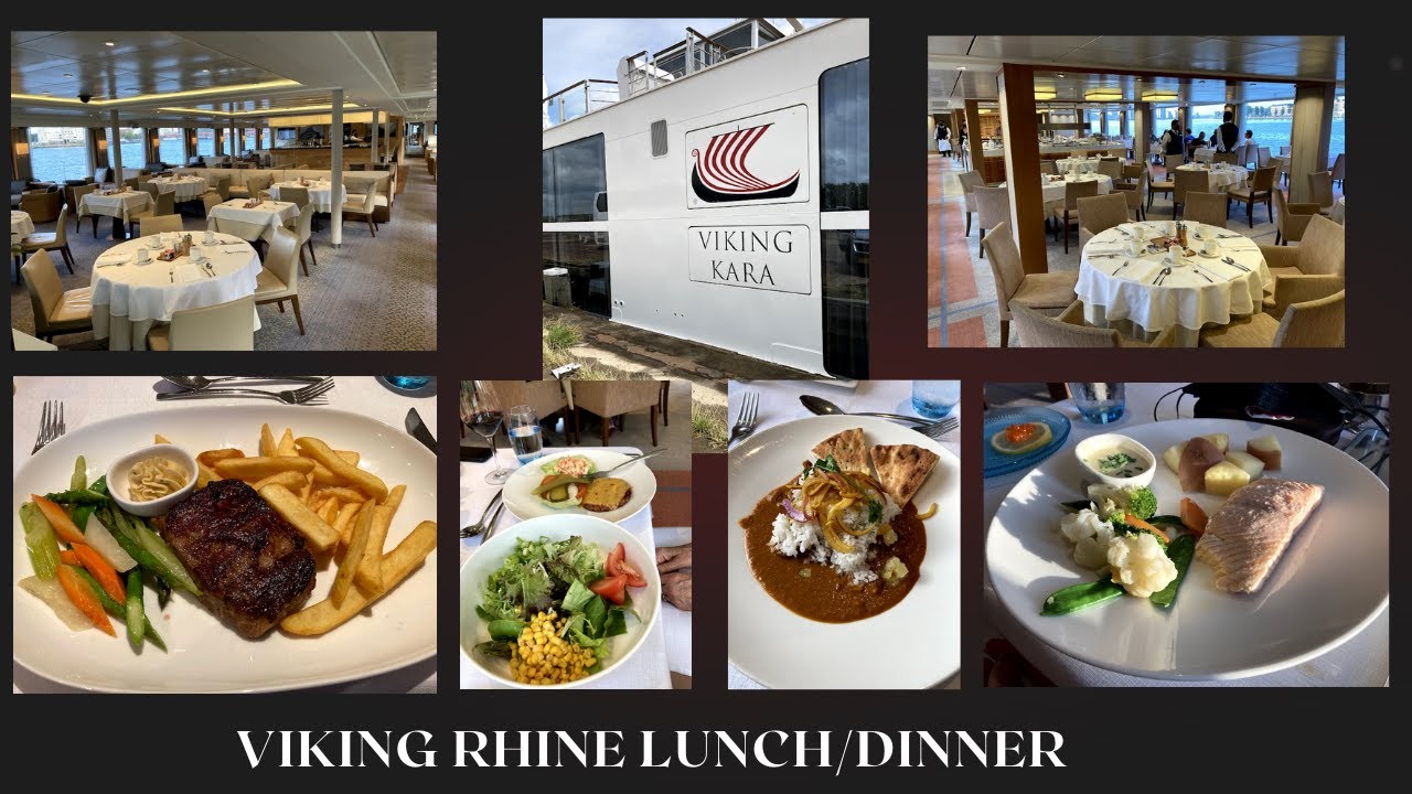 Viking Rhine Lunch and Dinner Offerings - YouTube