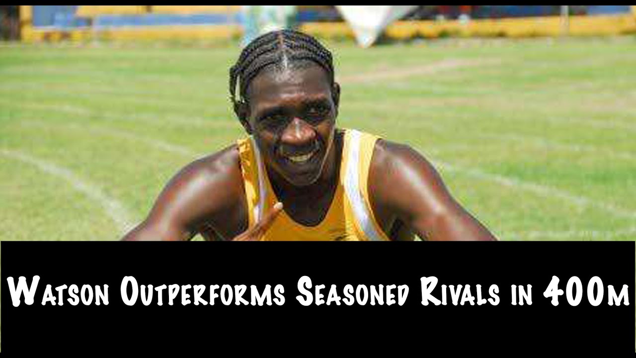 Antonio Watson Triumphs in Men's 400m at John Wolmer Speed Fest - YouTube