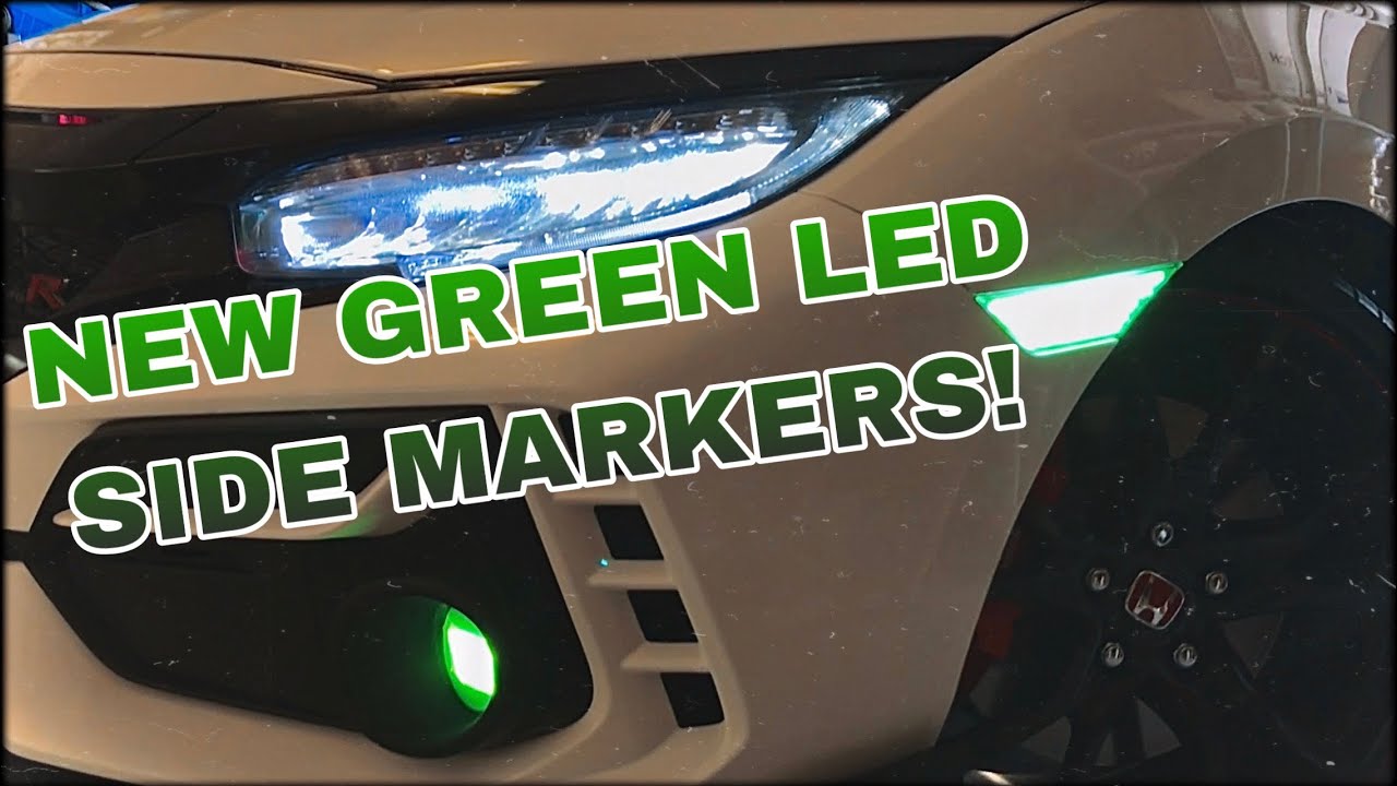 Installing New LED Sequential Side Markers & Custom Green Lamin-X Vinyl ...