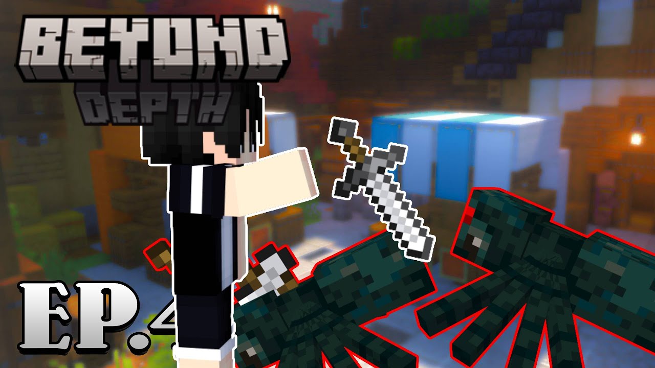 Minecraft : Beyond Depth #4 | 🤩 ออกเดินทางตามหาของมีค่า - YouTube