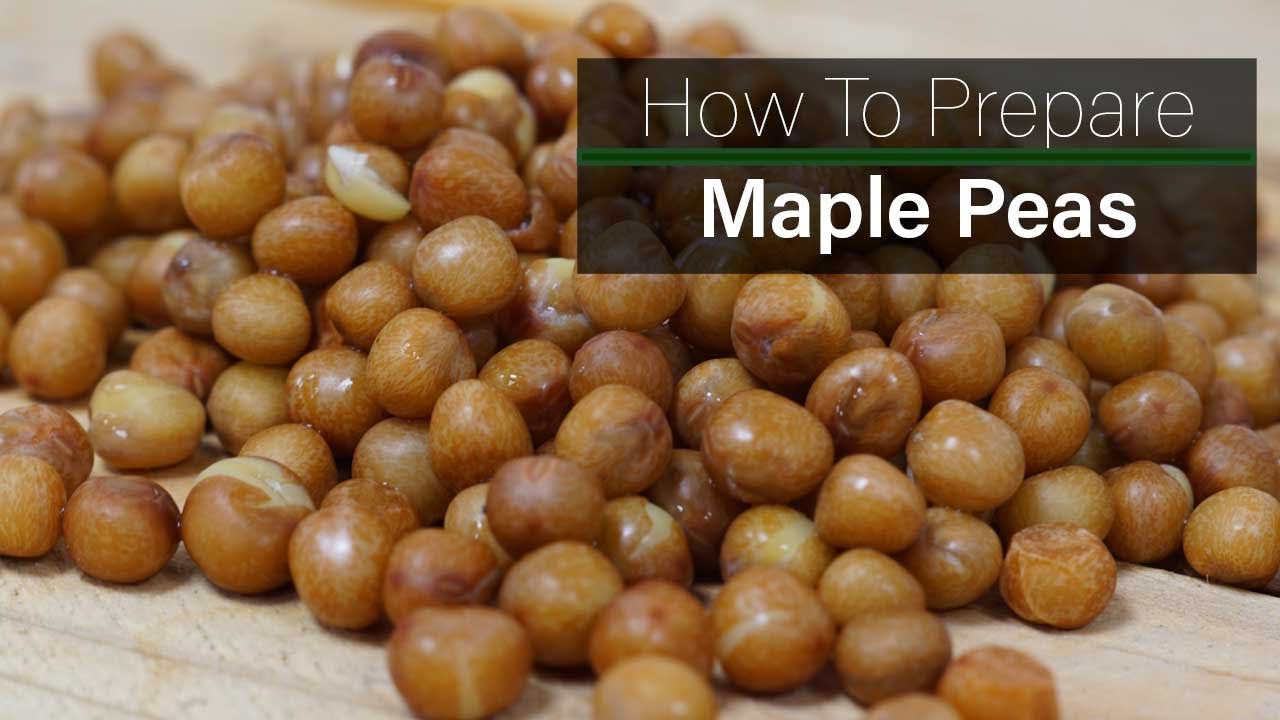 How To Prepare Maple Peas - YouTube
