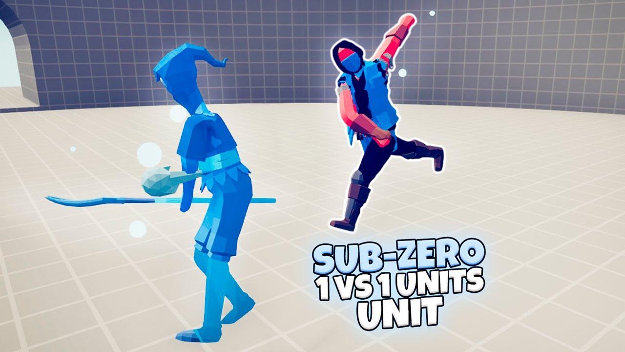 SUB-ZERO 1 vs 1 EVERY UNIT | TABS Modded Gameplay - YouTube