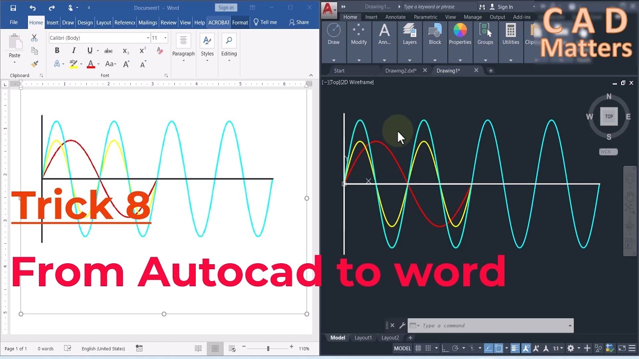 Trick8 From AutoCAD To Word Or Excel 8 Trick8 From AutoCAD To Word Or Excel 8