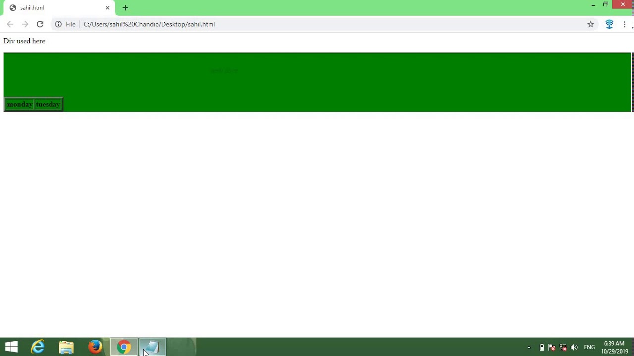 Div Text Formatting Table Style HTML 6 - YouTube