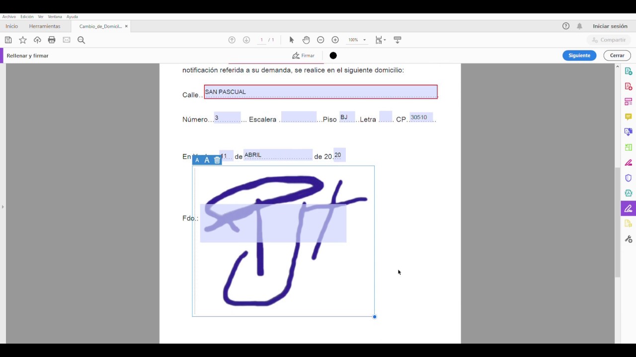 Firmar documentos PDF con imagen de mi firma en papel - YouTube