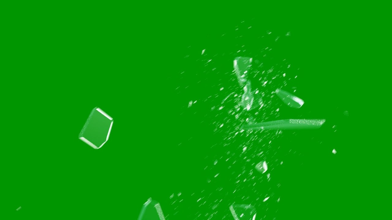 Breaking Glass Green Screen 2 - YouTube