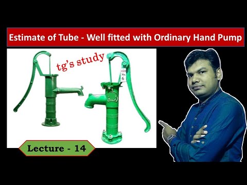 Estimate of Tube well fitted with ordinary hand pump [Bangla Tutorial ...