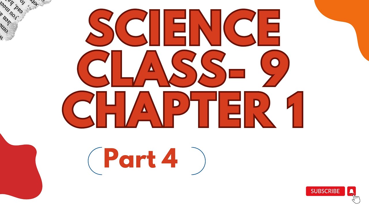 SCIENCE CLASS 9 CHAPTER 1,PART -4 MATTERS IN OUR SURROUNDING #ncert # ...