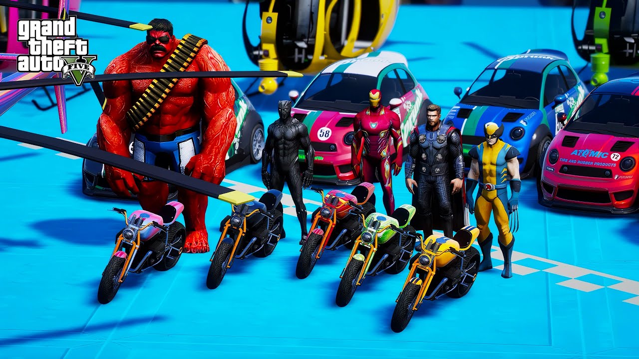 GTA 5 : Marvel Obstacle Course Challenge! #marvel - YouTube