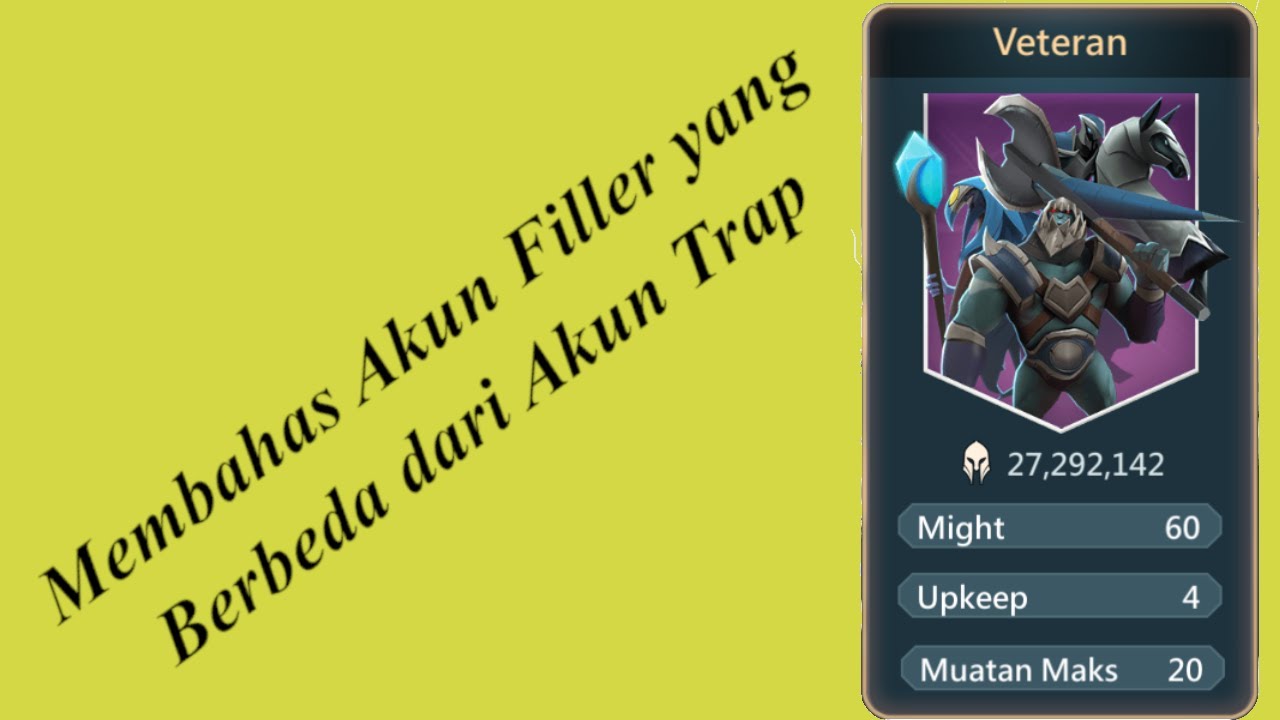 Nilai Jual Akun Filler Tidak Hanya Jumlah Pasukan Saja | Mobile Royale - YouTube