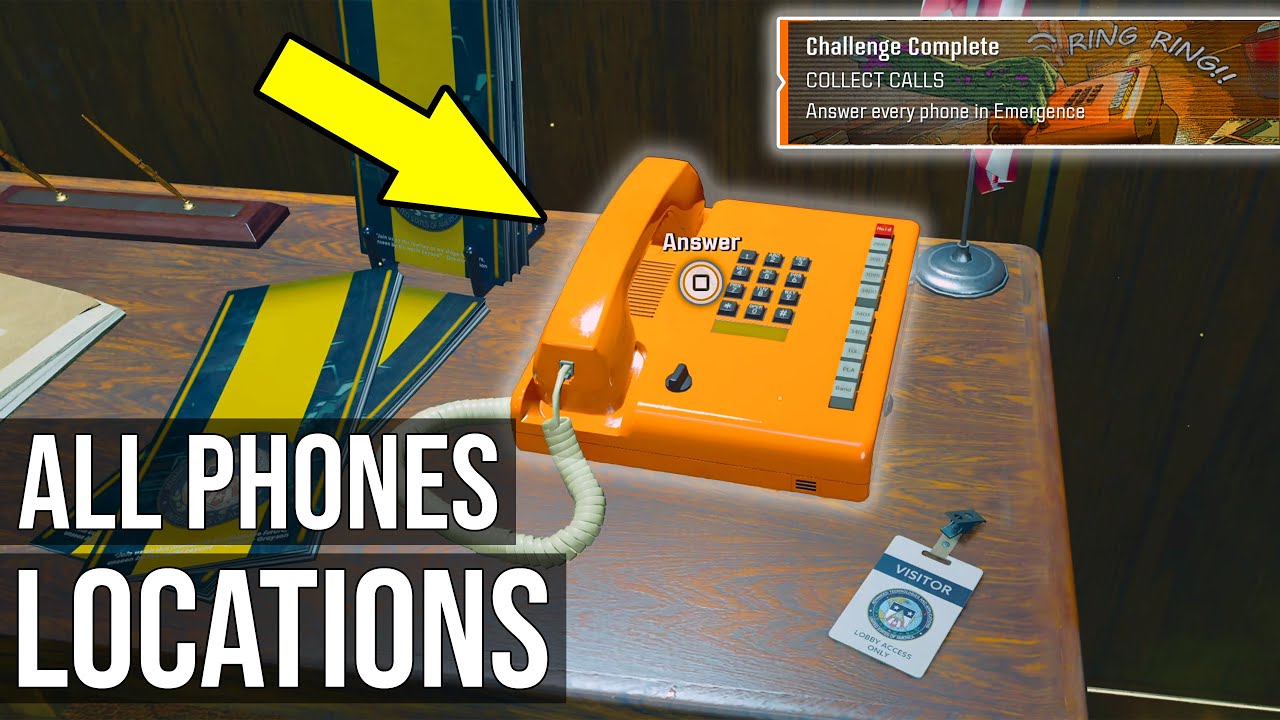 Black Ops 6 - Collect Calls Challenge / Calling Card (Answer Every ...