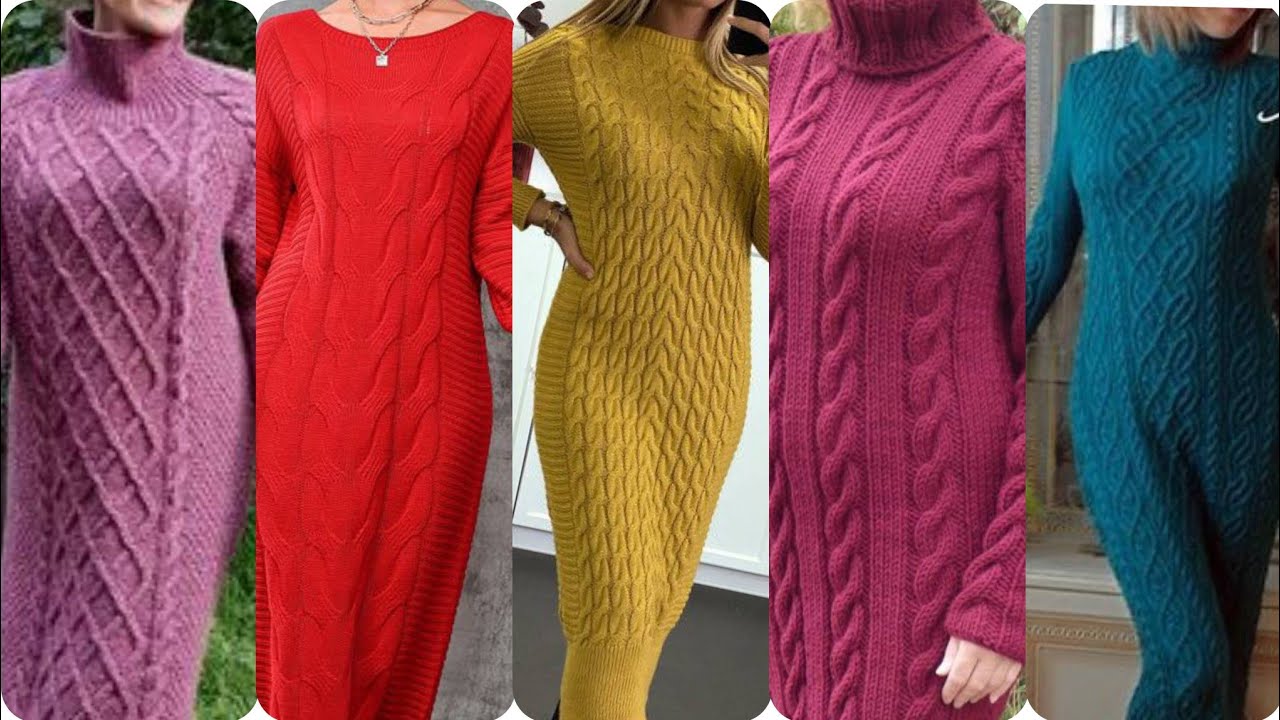 Crochet long bodycon dresses making detail - YouTube