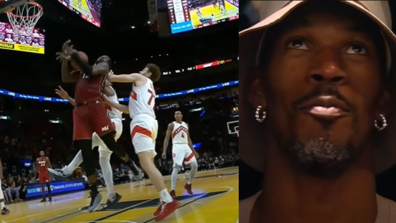 Jimmy Butler HILARIOUSLY Yells at Bam for Rebound to Secure Triple ...