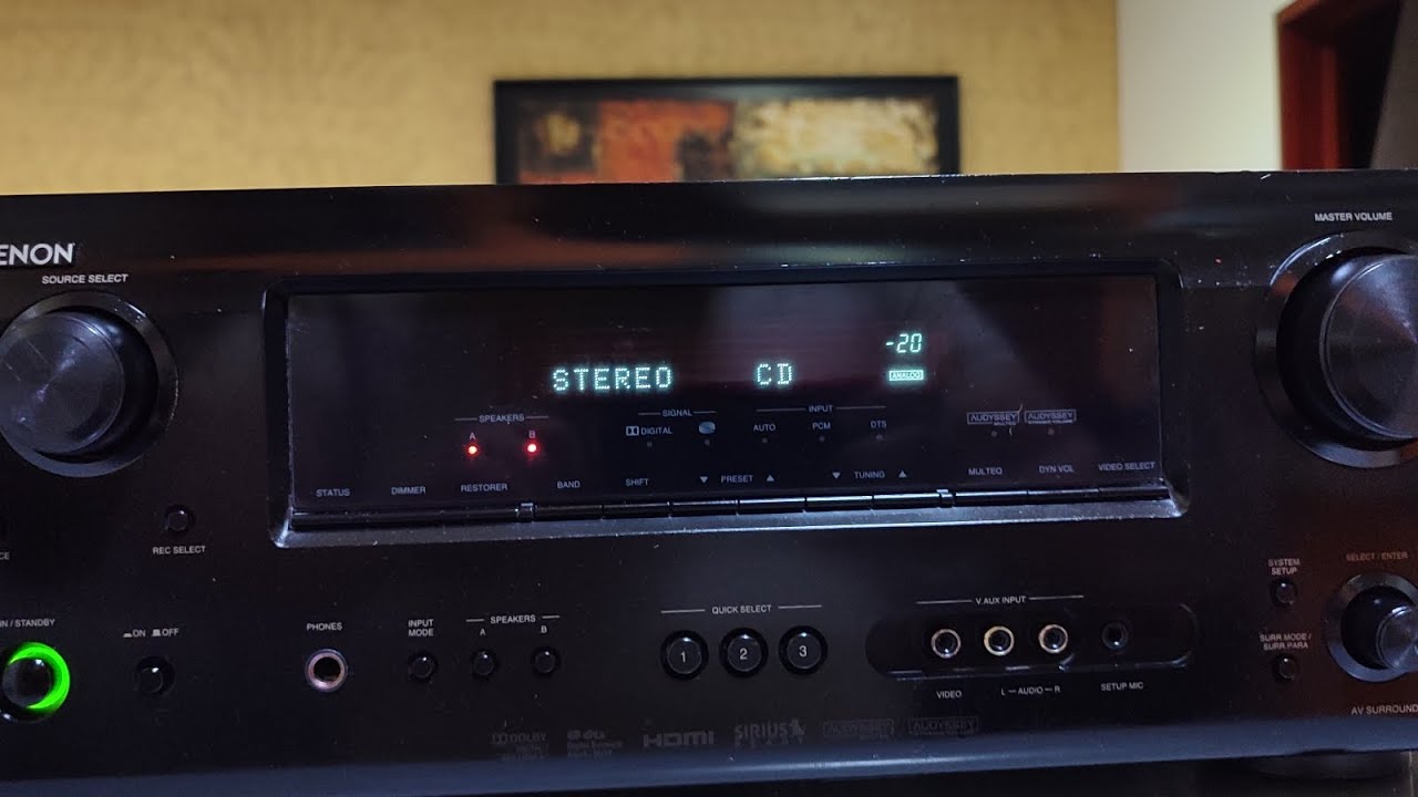 Denon AVR-589 + Klipsch Quintet - YouTube