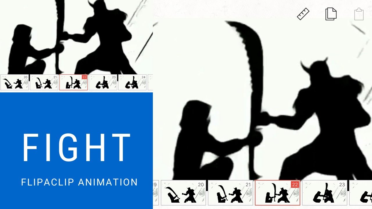 FIGHT.👍 ANIMATION TUTORIAL. #FLIPACLIP - YouTube