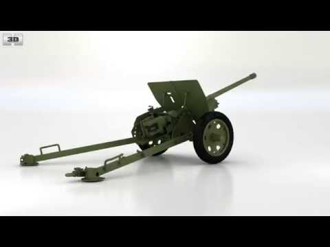 Type 1 47 mm Anti-Tank Gun 3D model by 3DModels.org