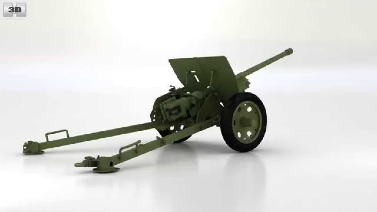 Type 1 47 mm Anti-Tank Gun 3D model by 3DModels.org - YouTube