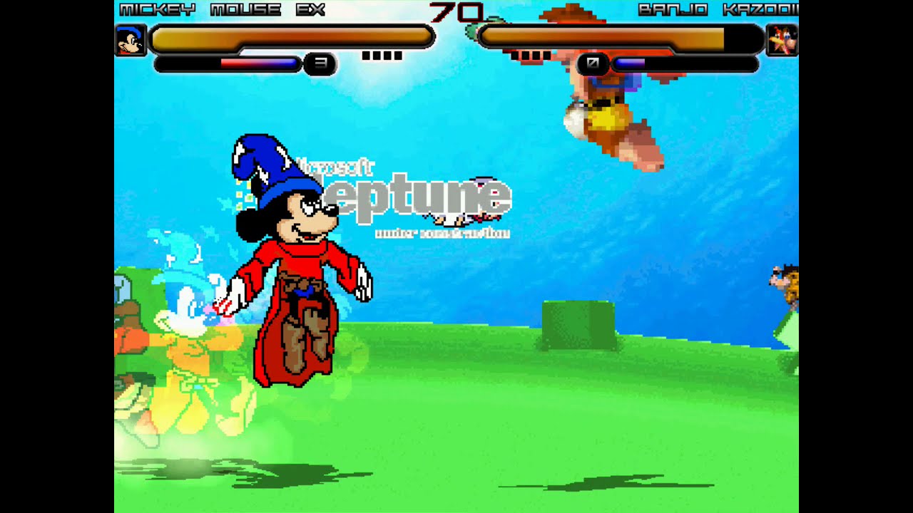 M.U.G.E.N: Mickey Mouse Vs Banjo-Kazooie - YouTube