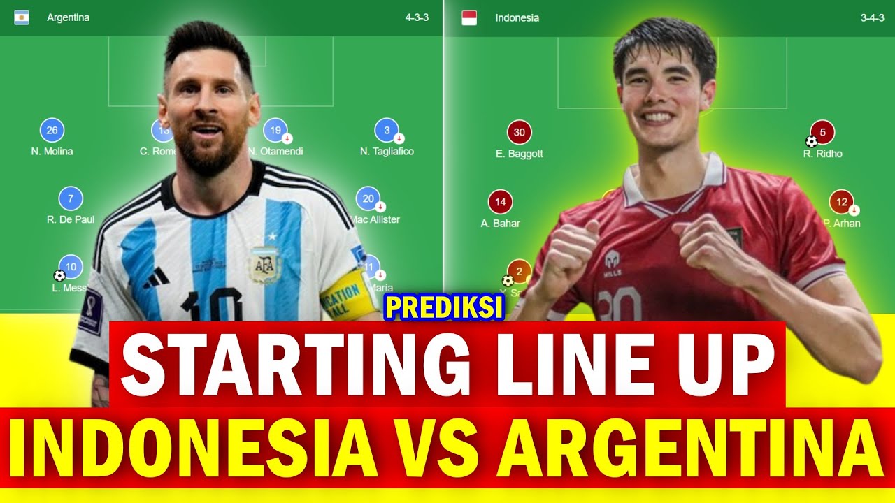 🔴 FULL NATURALISASI !! Begini Starting Line Up Timnas Indonesia vs ...