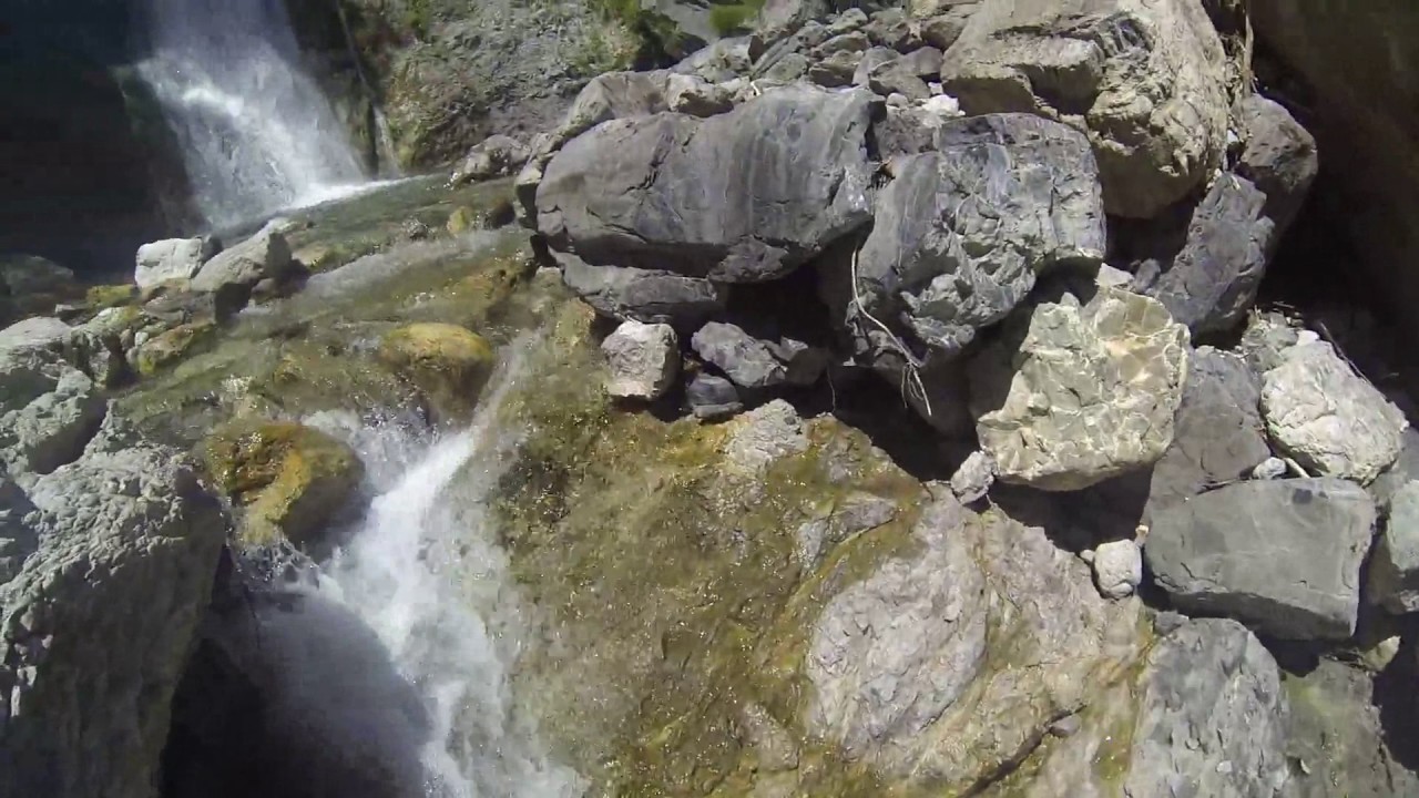 Climbing up to Gjeçaj waterfall - YouTube