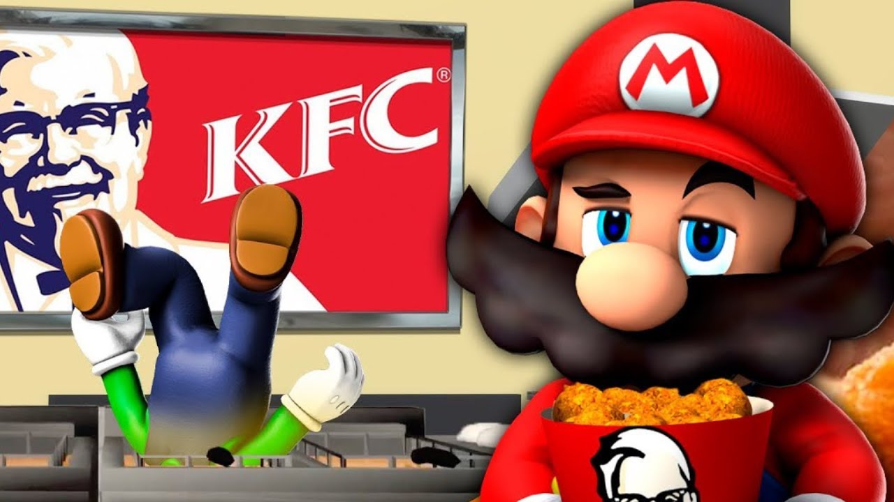 SMG4: Mario Works At KFC| Kids Cartoon | Funny Cartoon | New Cartoon ...